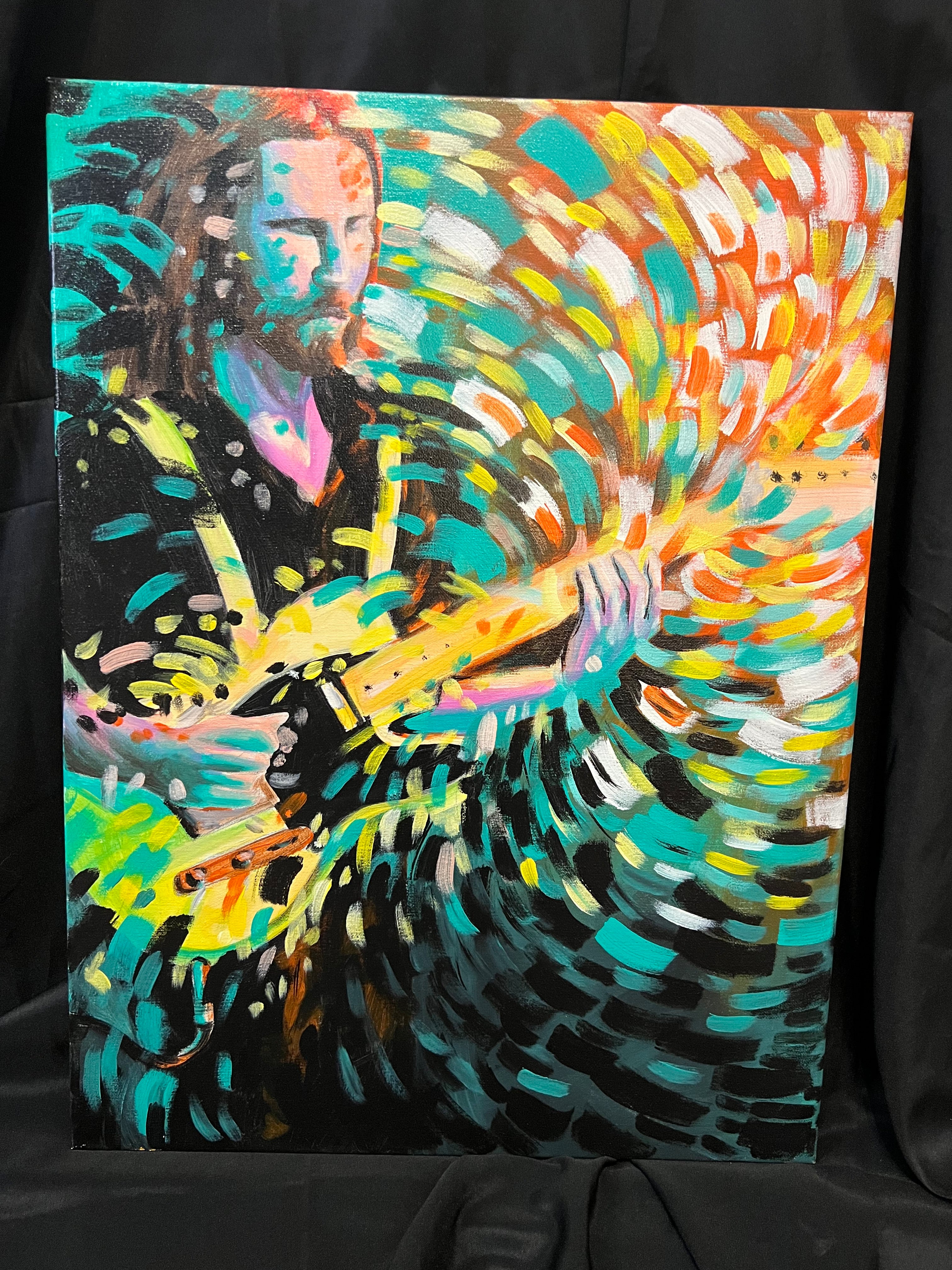 The guitar player - original – Sleepy Crystal Studio